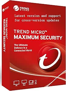 Trend Micro Maximum Security multi-language for PC, Mac, Android and iOS Product key card ...