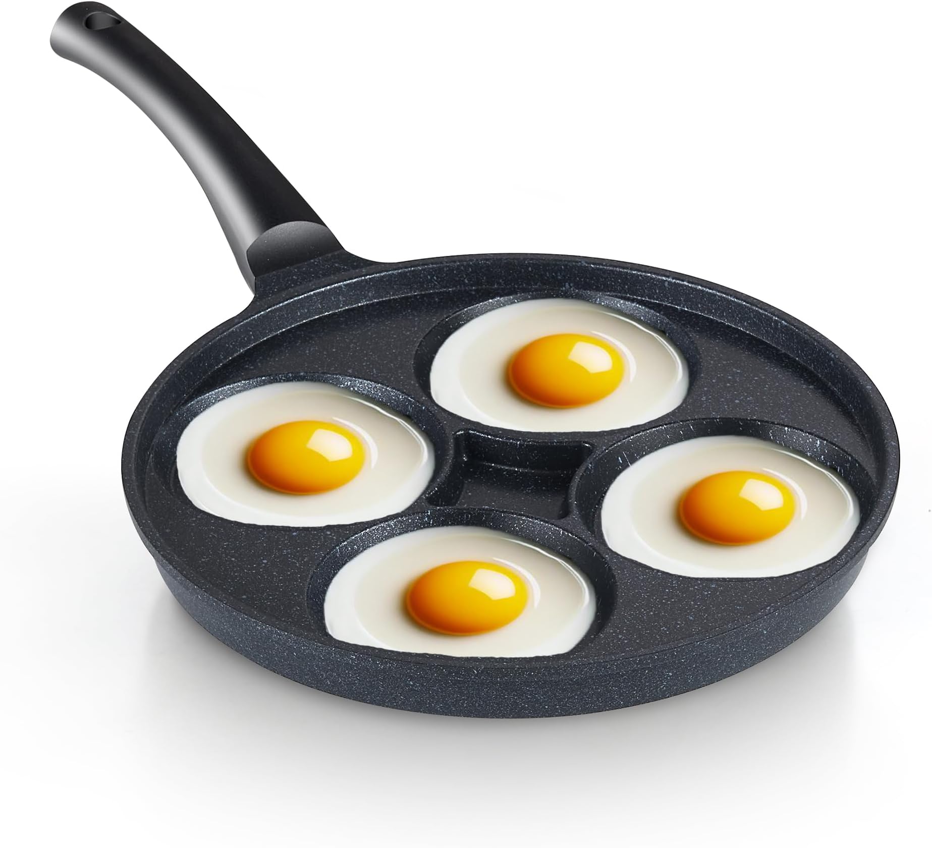 Amazon.com: MyLifeUNIT Aluminum 4-Cup Egg Frying Pan, Non Stick Egg ...