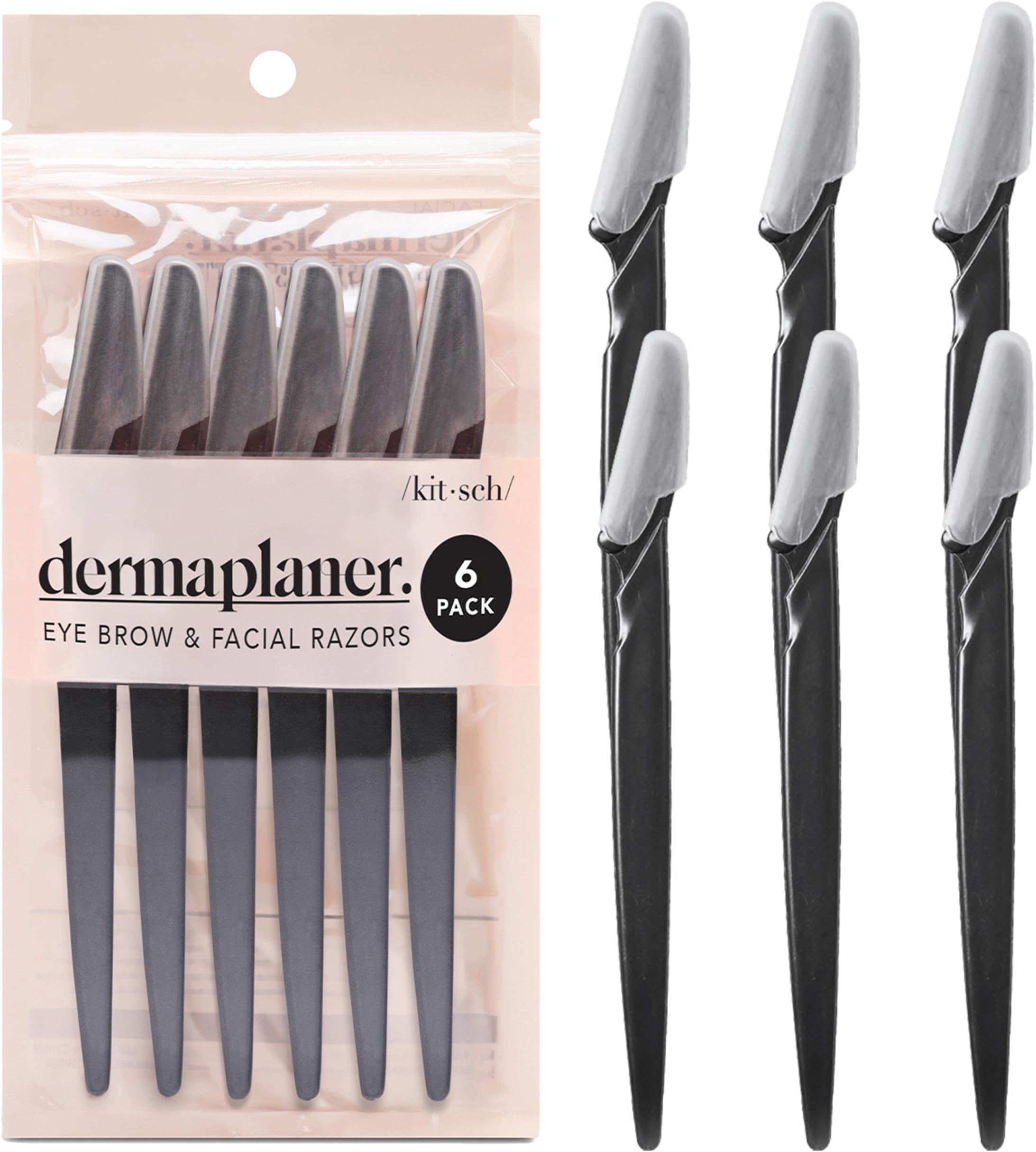 Amazon.com: Kitsch Dermaplaning Tool - Face Razors for Women and Men ...
