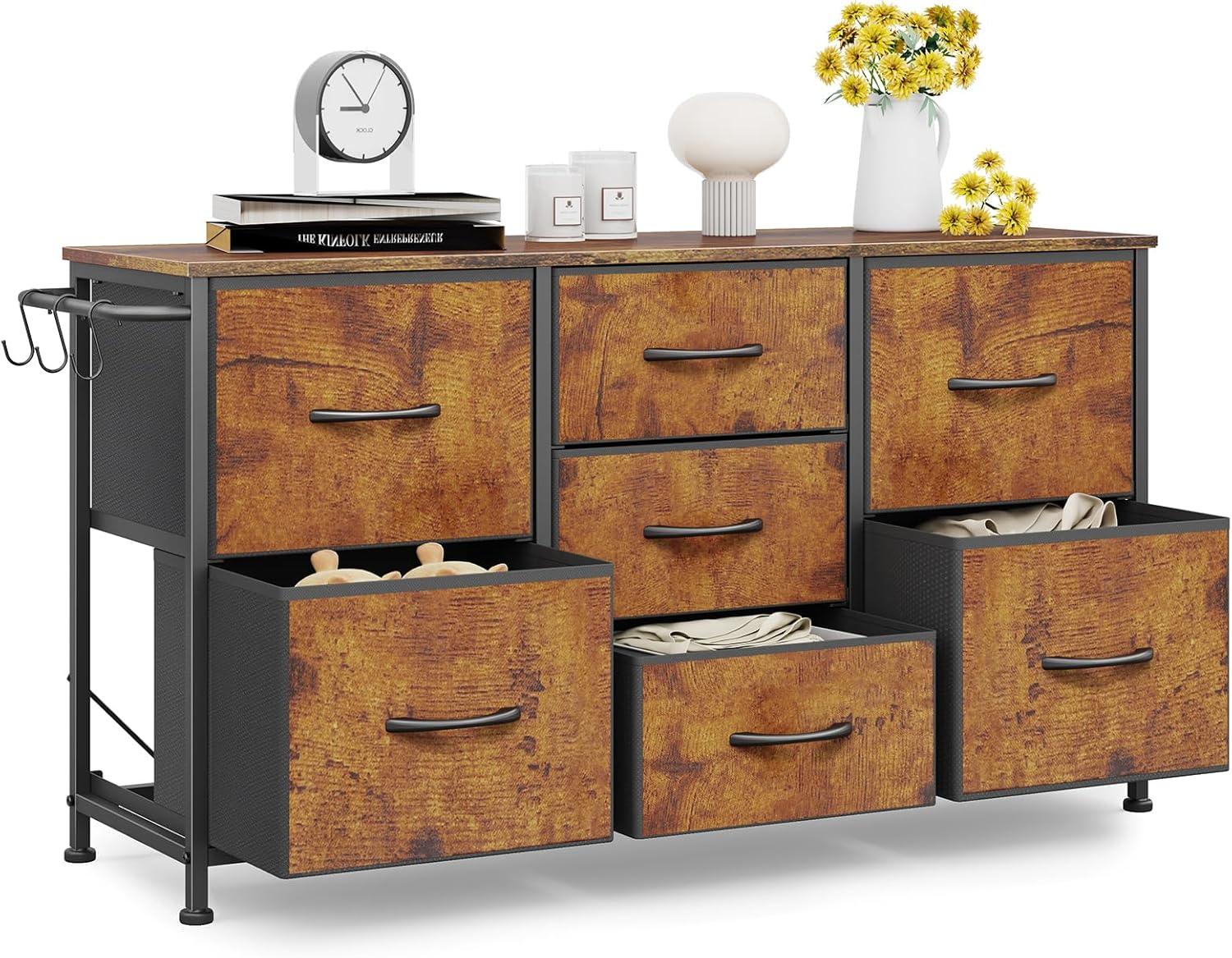 Chest of Drawers Bedroom - Hallway Rustic Clothes Storage Drawers ...