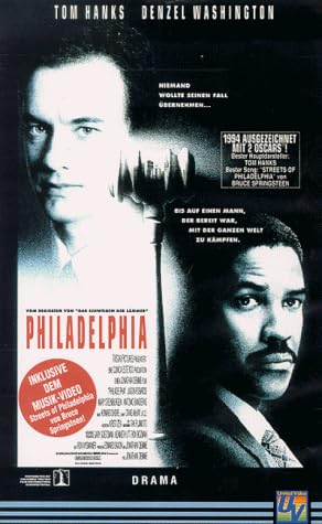 Amazon.com: Philadelphia [VHS] : Tom Hanks, Denzel Washington, Roberta ...