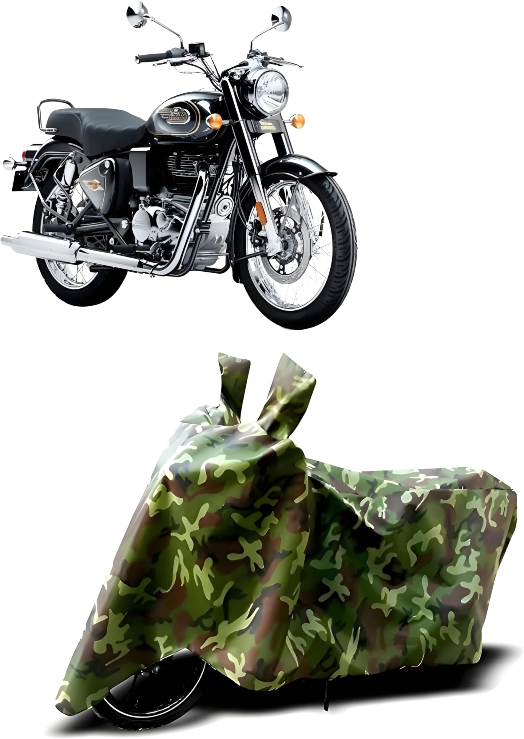 RiderRange 100% Waterproof Jungle Green Bullet Body Cover Compatible ...