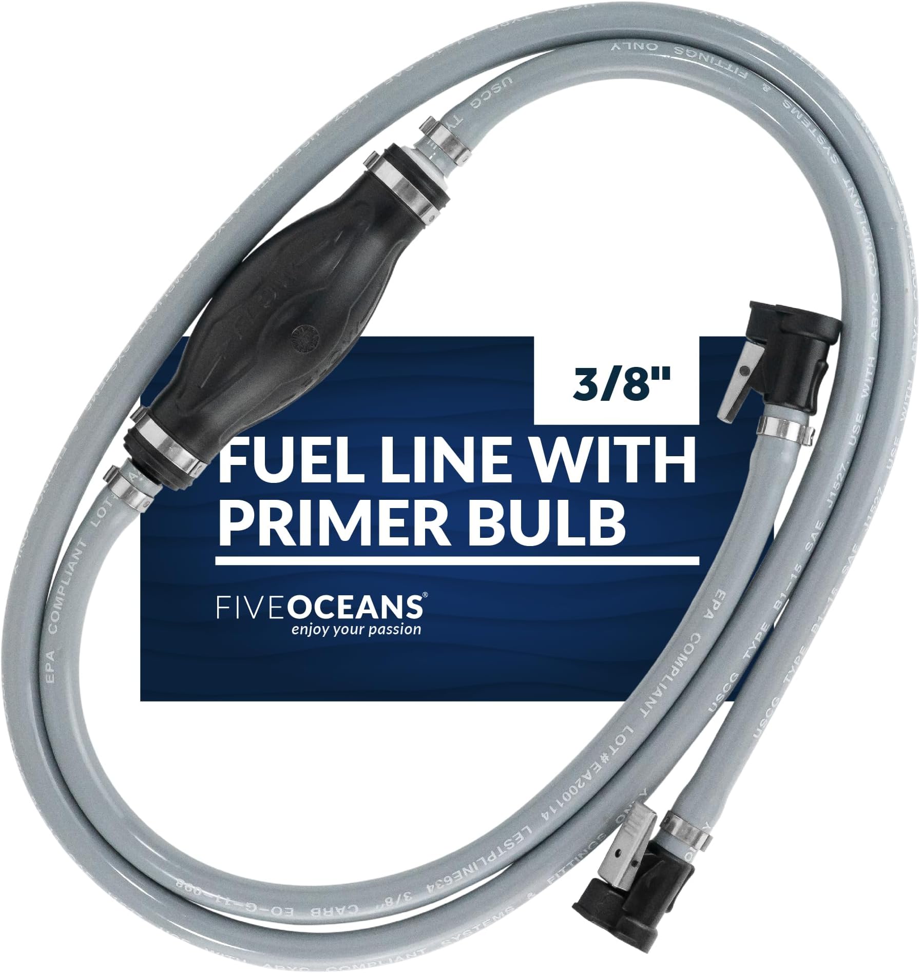 Amazon.com: Fuel Line Assembly 5/16 " 8mm Fuel Gas Line Hose for Marine ...