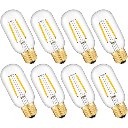 CRLight 2W LED Edison Bulb 30W Equivalent 300LM, 3000K Soft White E26 ...