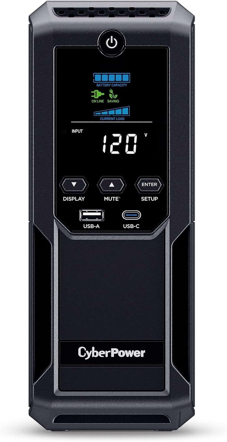 Amazon.com: CyberPower CP1350AVRLCD3 Intelligent LCD UPS System, 1350VA ...