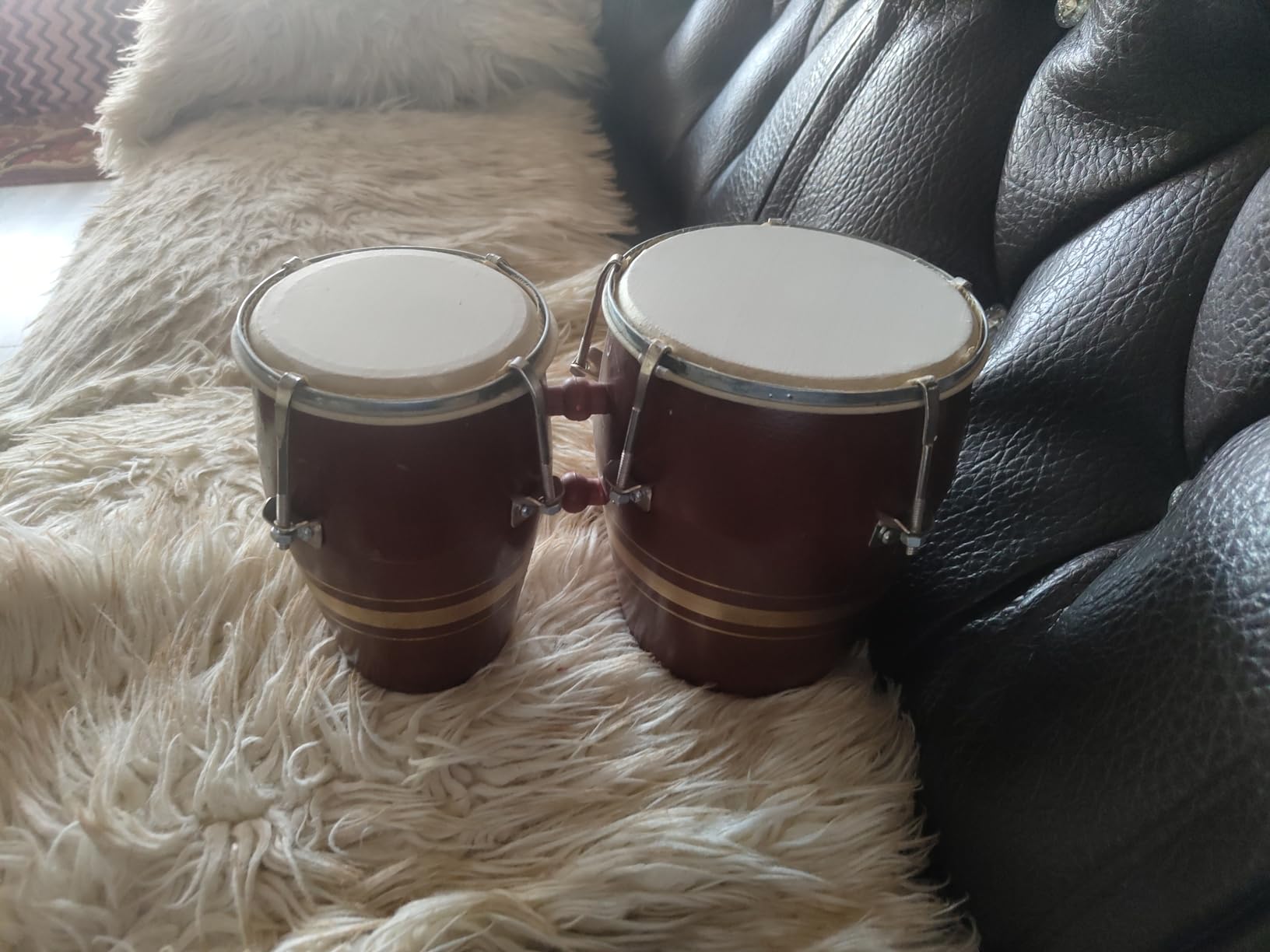 GT manufacturers Professional Two Piece Hand Made Wooden Bango Drum Set ...