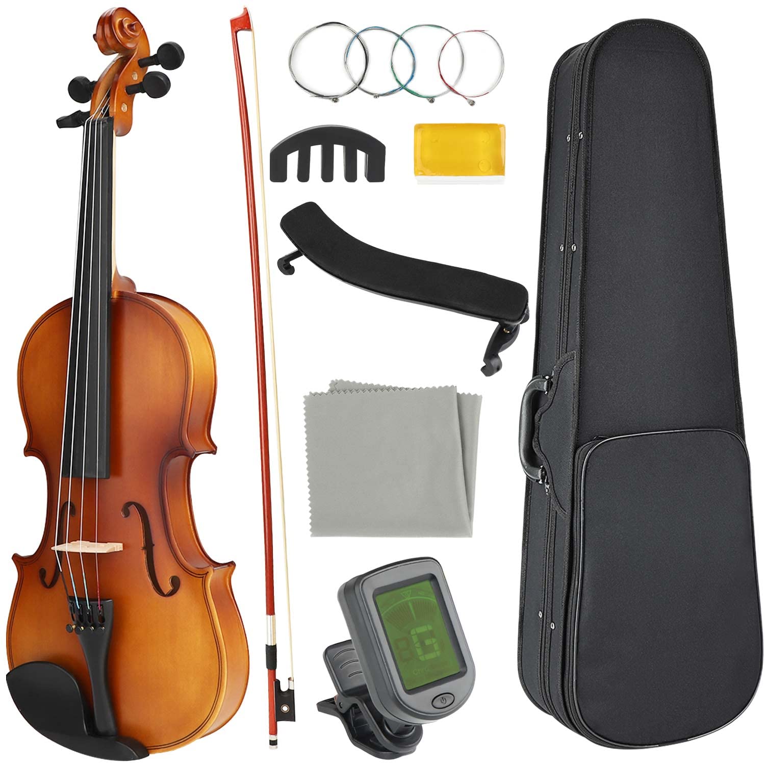 LMS Violin for Kids Aduts 4/4 Fiddle Acoustic Violins, Kids Violin Full ...