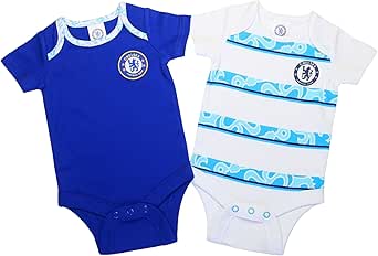 Amazon.com: Chelsea EPL Home and Away Super Cute Baby Body Suits ...