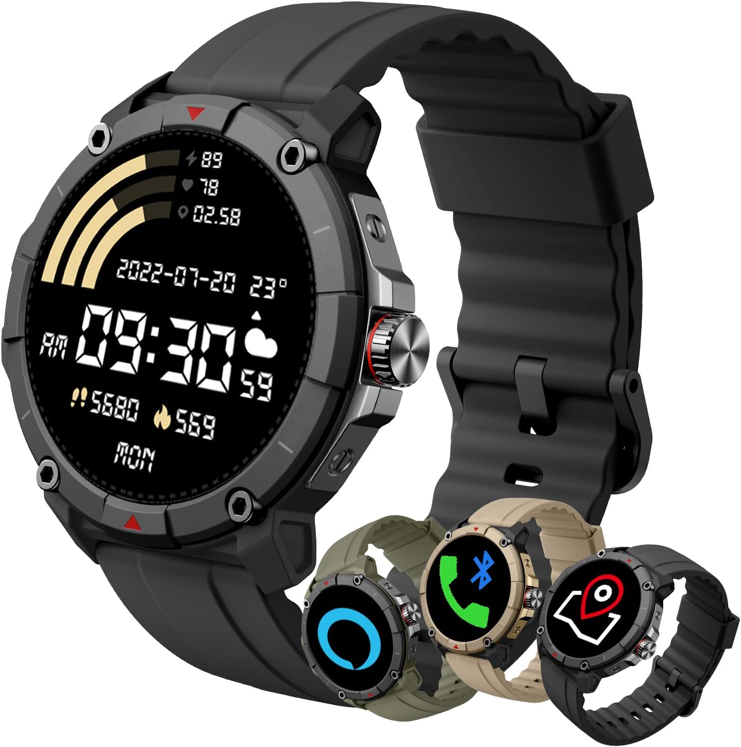 Amazon.com: AiMoonsa Running Watch, GPS Smart Watch That Record Your ...