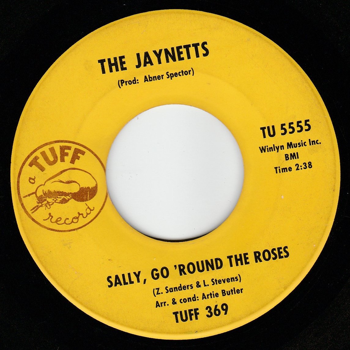 The Jaynetts - 45vinylrecord Sally Go Round The Roses/Instrumental ...