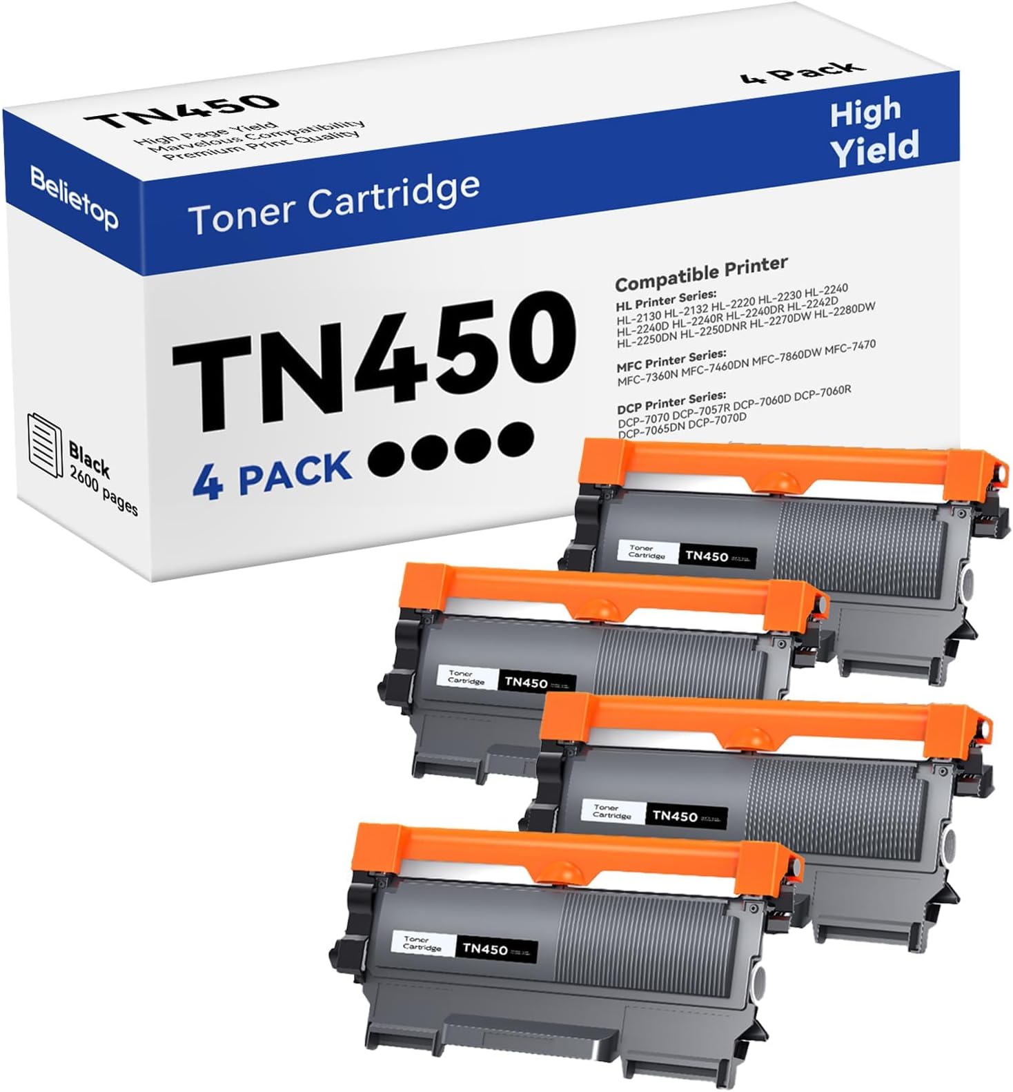 Amazon.com: TN450 Toner Cartridge Compatible for Brother TN 450 ...
