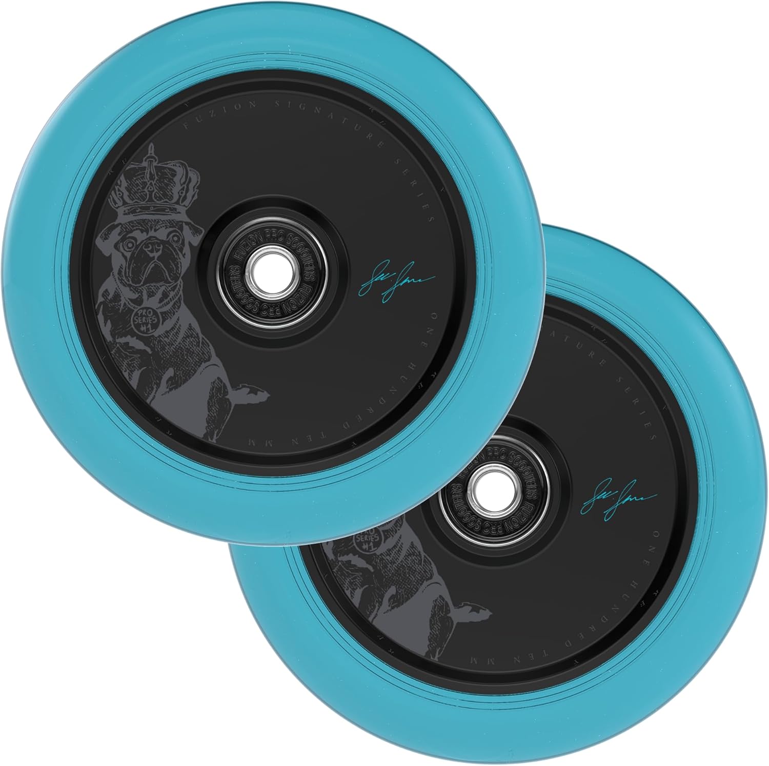 Amazon.com: Fuzion Pro Sig Wheels 110mm Hollow Core Stunt Scooter with ...