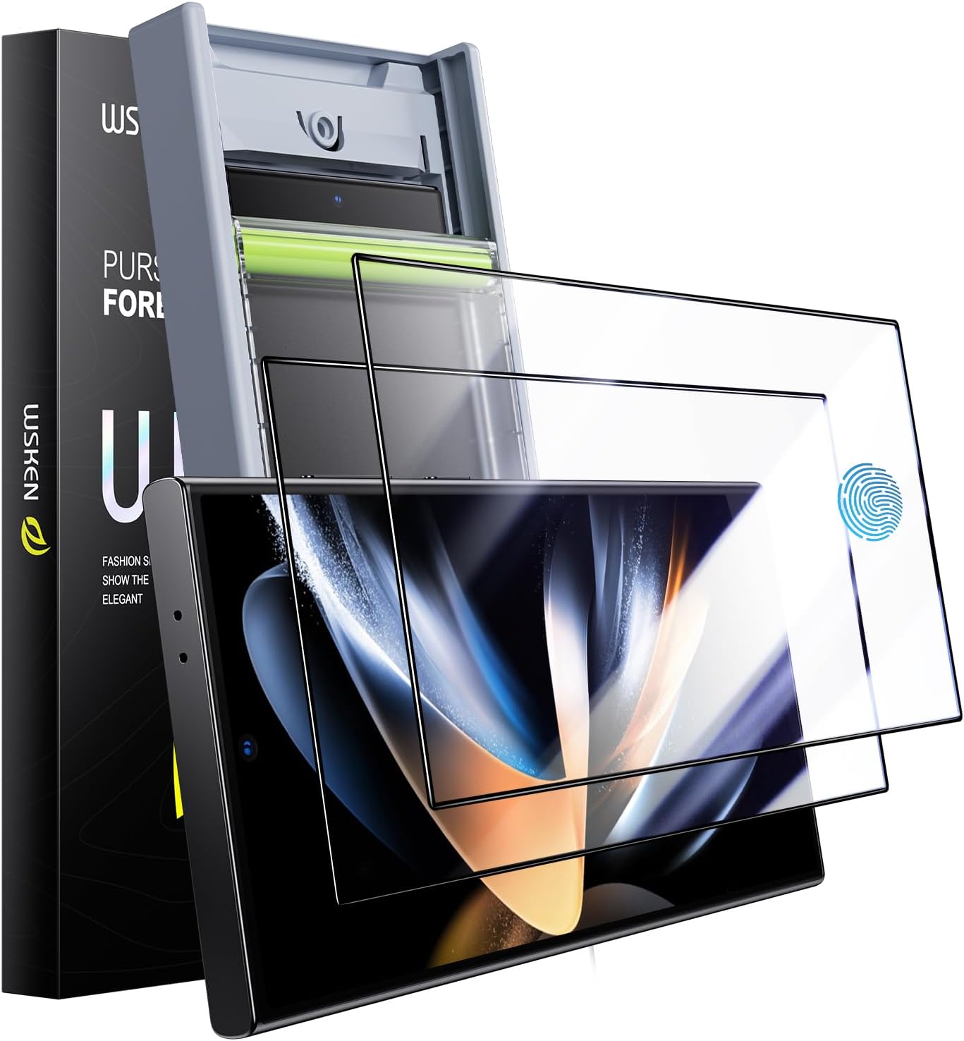 Amazon.com: WSKEN for Samsung Galaxy S24 Ultra Screen Protector ...