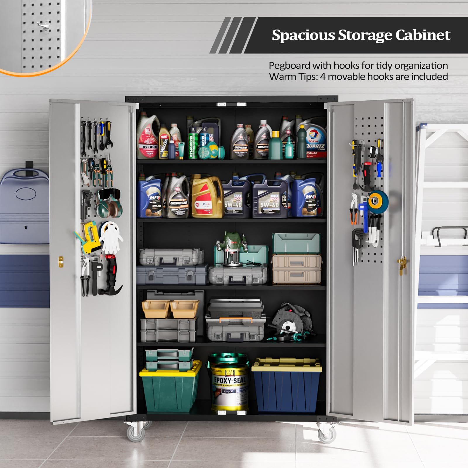 Deep Garage Cabinet Storage NewAge Products Pro Series 7 Piece