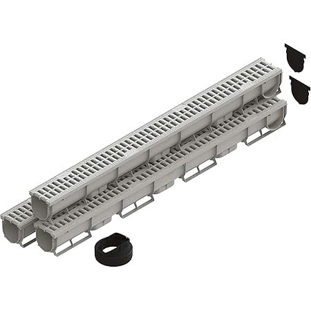 Vodaland - 3 Inch Easy 1 Premium Trench Drain Channel - Galvanized ...