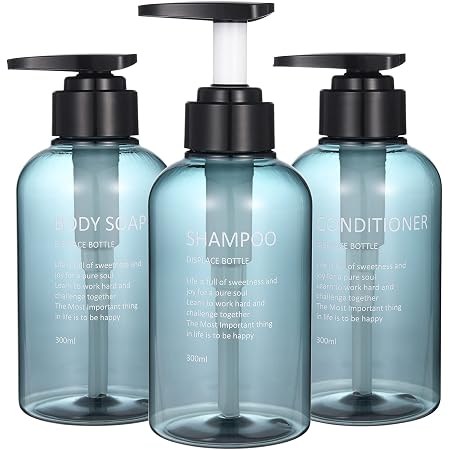 Amazon.com: Sweet Water Decor 16 oz Clear Plastic Shower Gel Dispensers ...