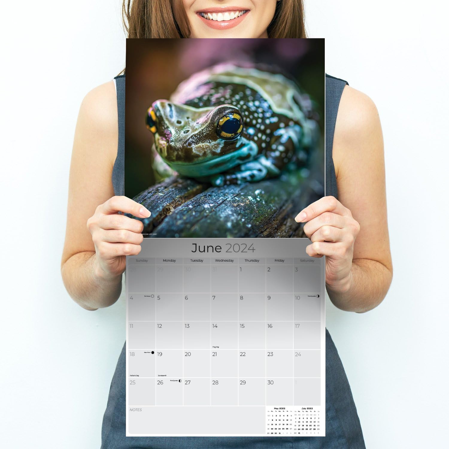 Snapklik.com : 2023 2024 Frogs - Reptile Monthly Wall Calendar - 12 X ...