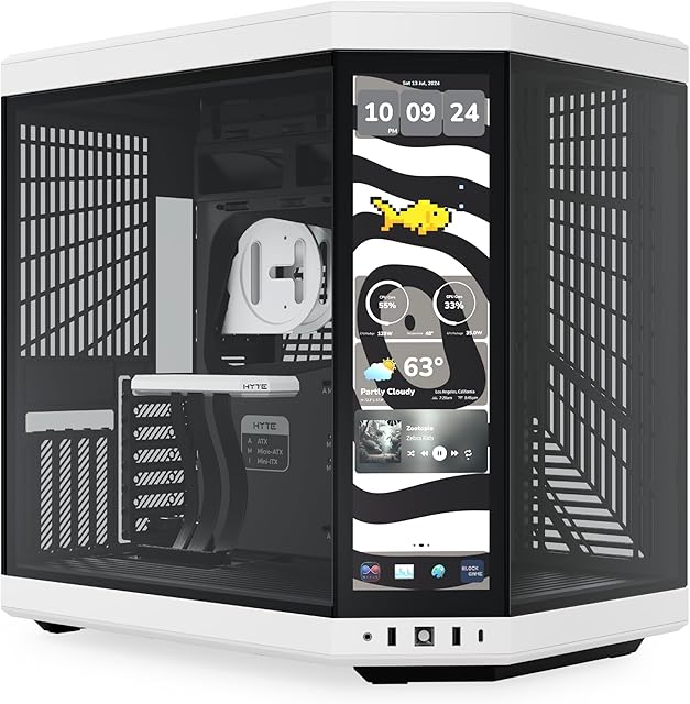 Hyte Y70 Touch Infinite Modern Aesthetic Gaming Pc Case Integrated ...
