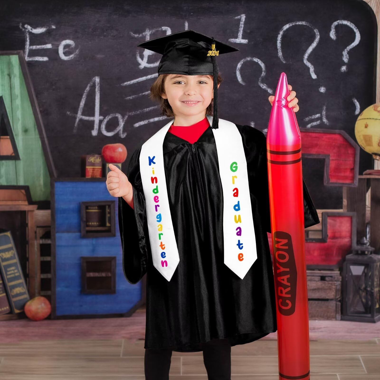 Snapklik.com : QZYL Kindergarten Graduation Cap And Gown, Unisex ...