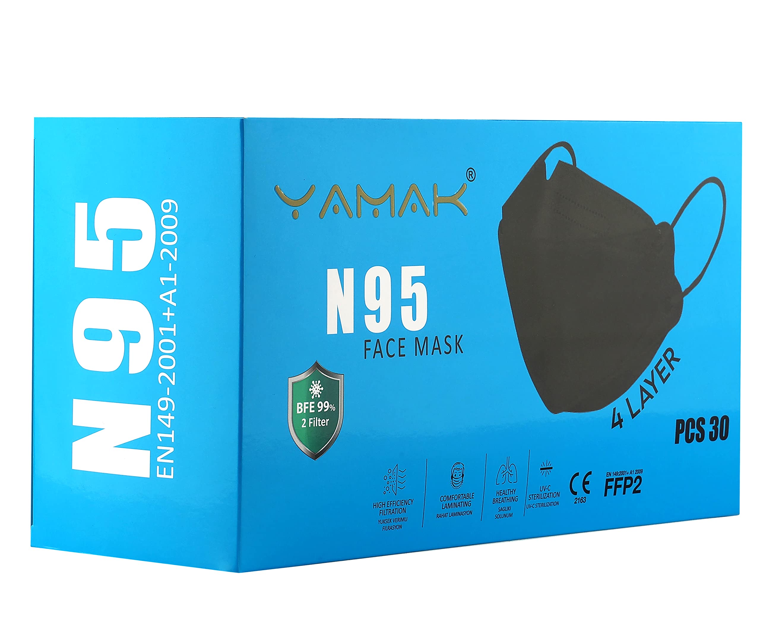 Yamak Disposable Face Mask Certified With Efficient 4 Layer Filter ...