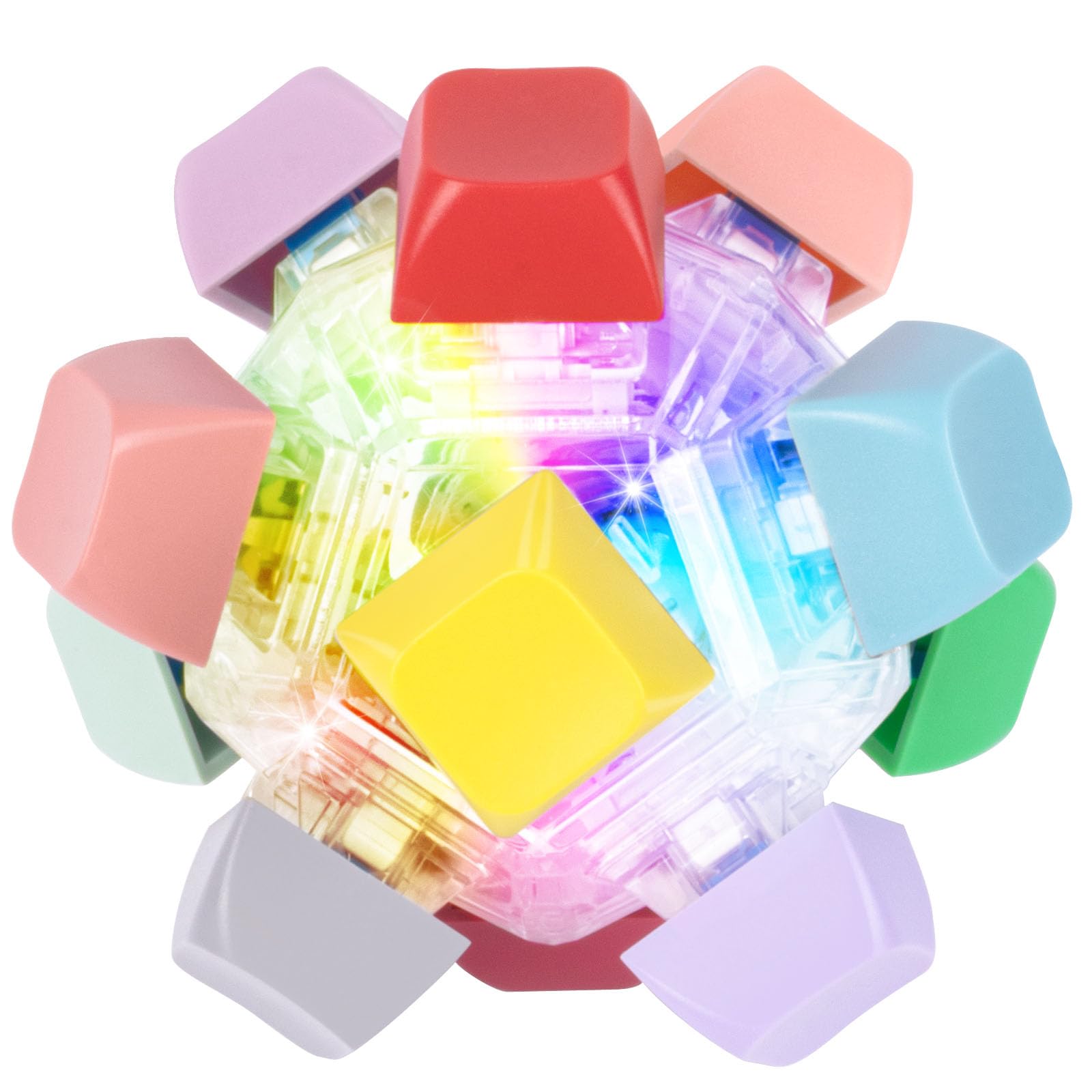 Amazon.com: Keyboard Fidget Toy for Adults Keyboard Clicker with LED ...