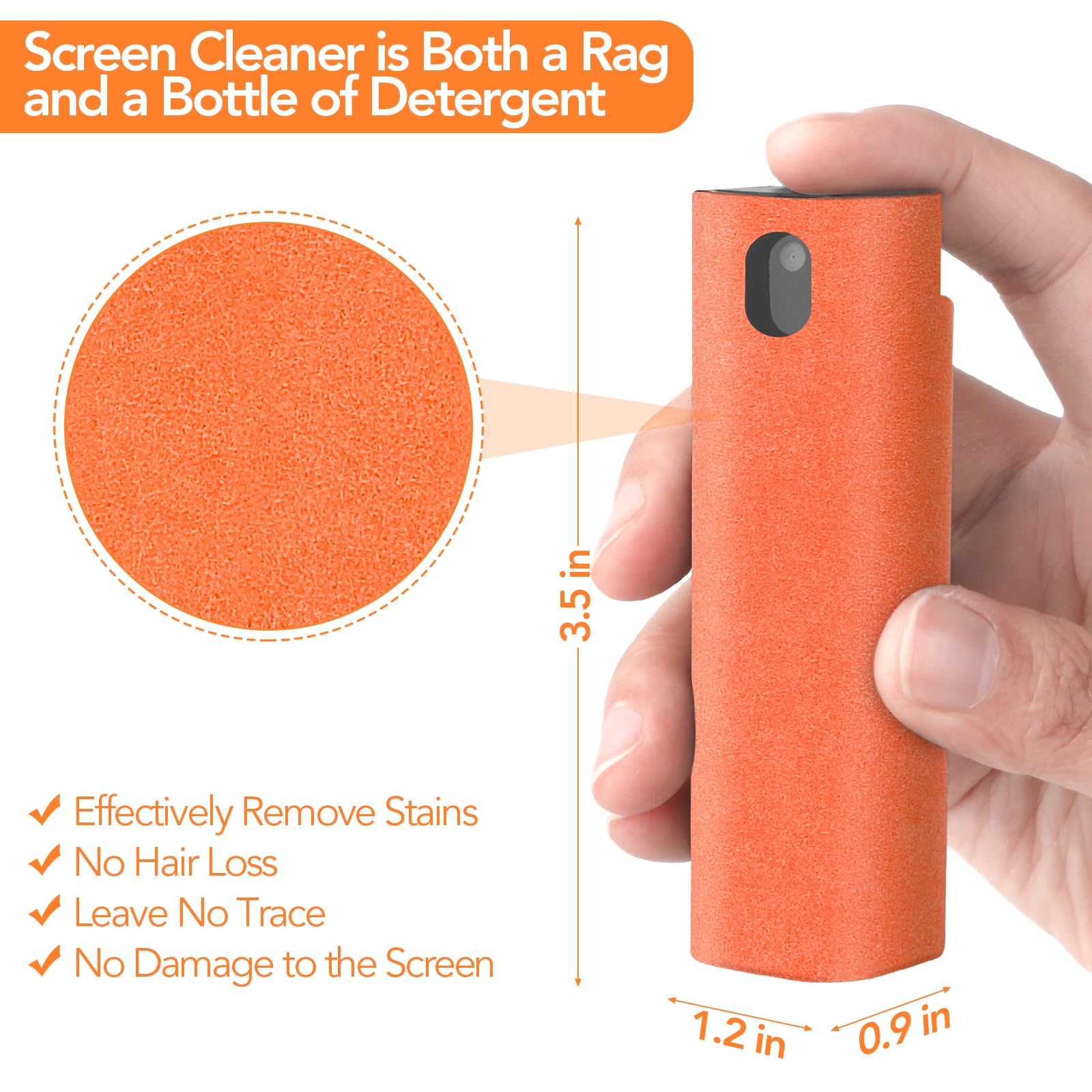 Snapklik.com : 2 Pcs Fingerprint Proof Screen Cleaner Safe For All ...