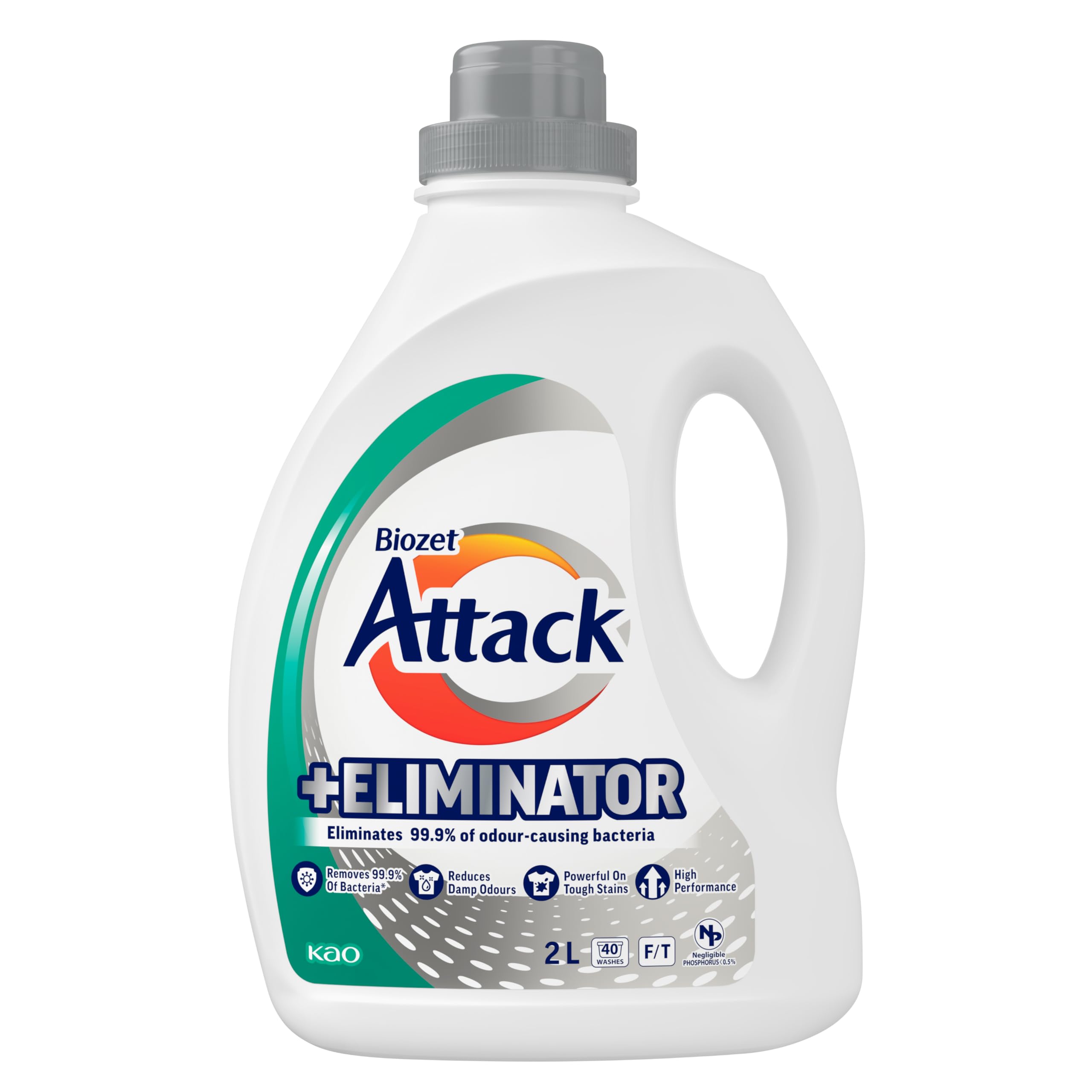 Biozet Attack Plus Eliminator Laundry Liquid Detergent, 2 liters ...
