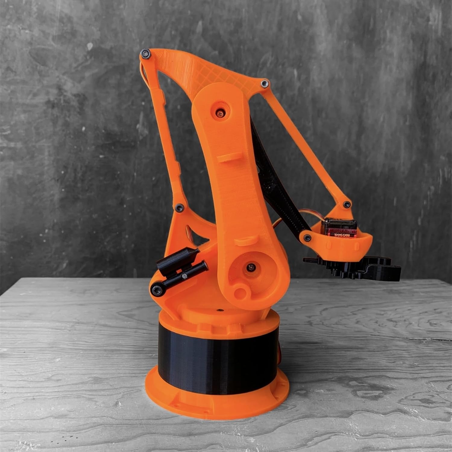 Techno-Tirupati 3D Robotic Arm Kit with Nuts and Bolts, Orange Colour ...