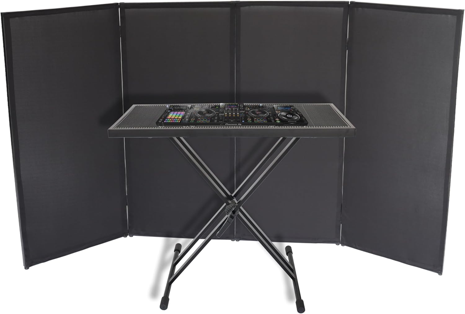 Amazon.com: Sardoxx DJ Booth DJ Facade DJ Table Adjustable Height Mixer ...
