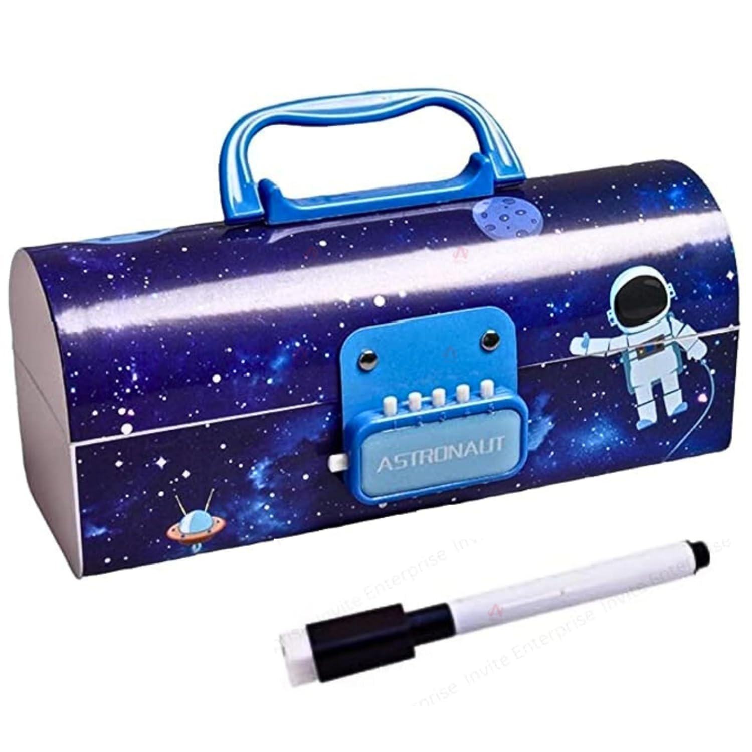 Adichai Plastic Pencil Box For Kids - Space Theme, Suitcase Style ...