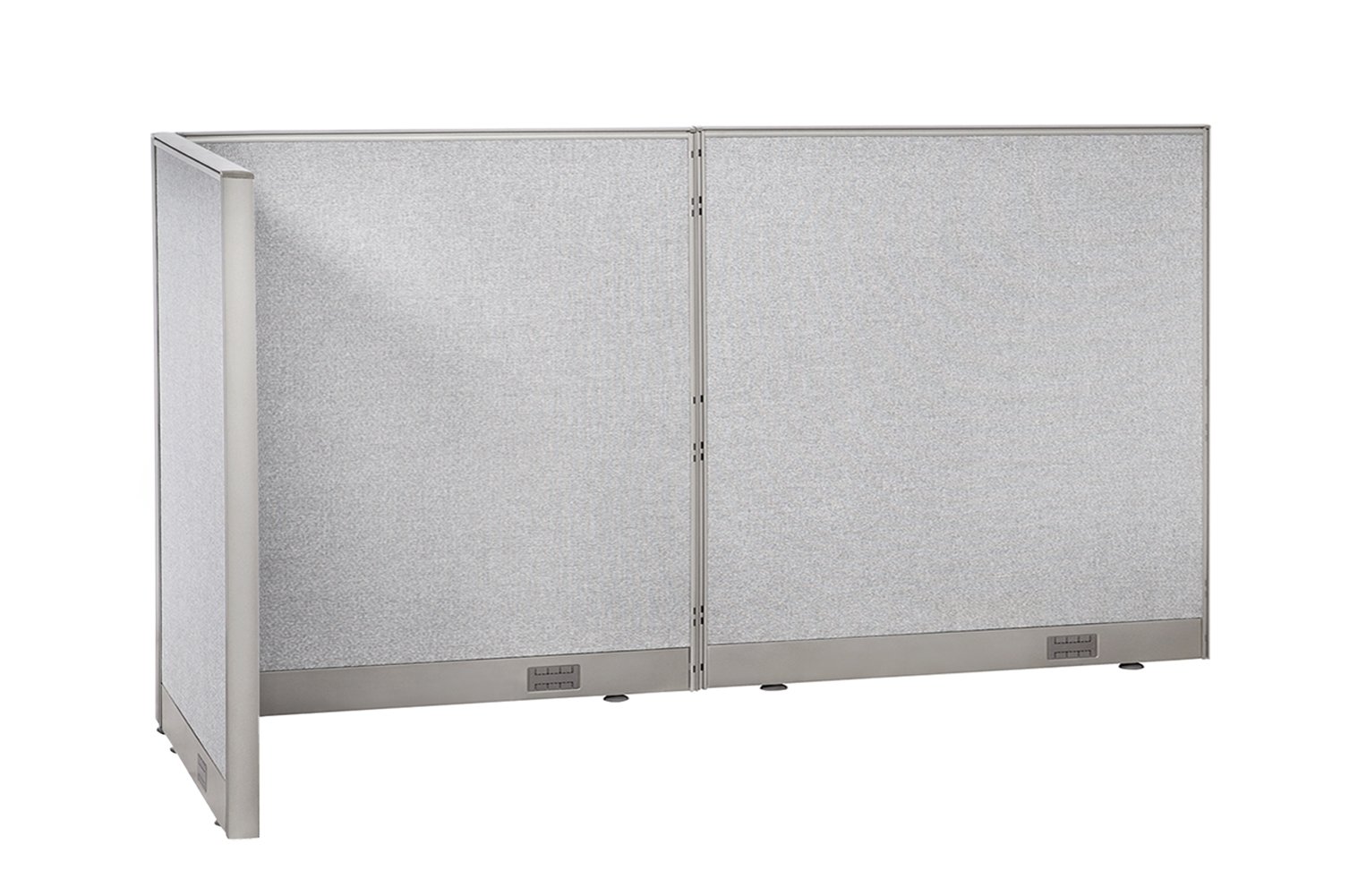 Amazon.com: GOF Freestanding L Shaped Office Partition, Large Fabric ...