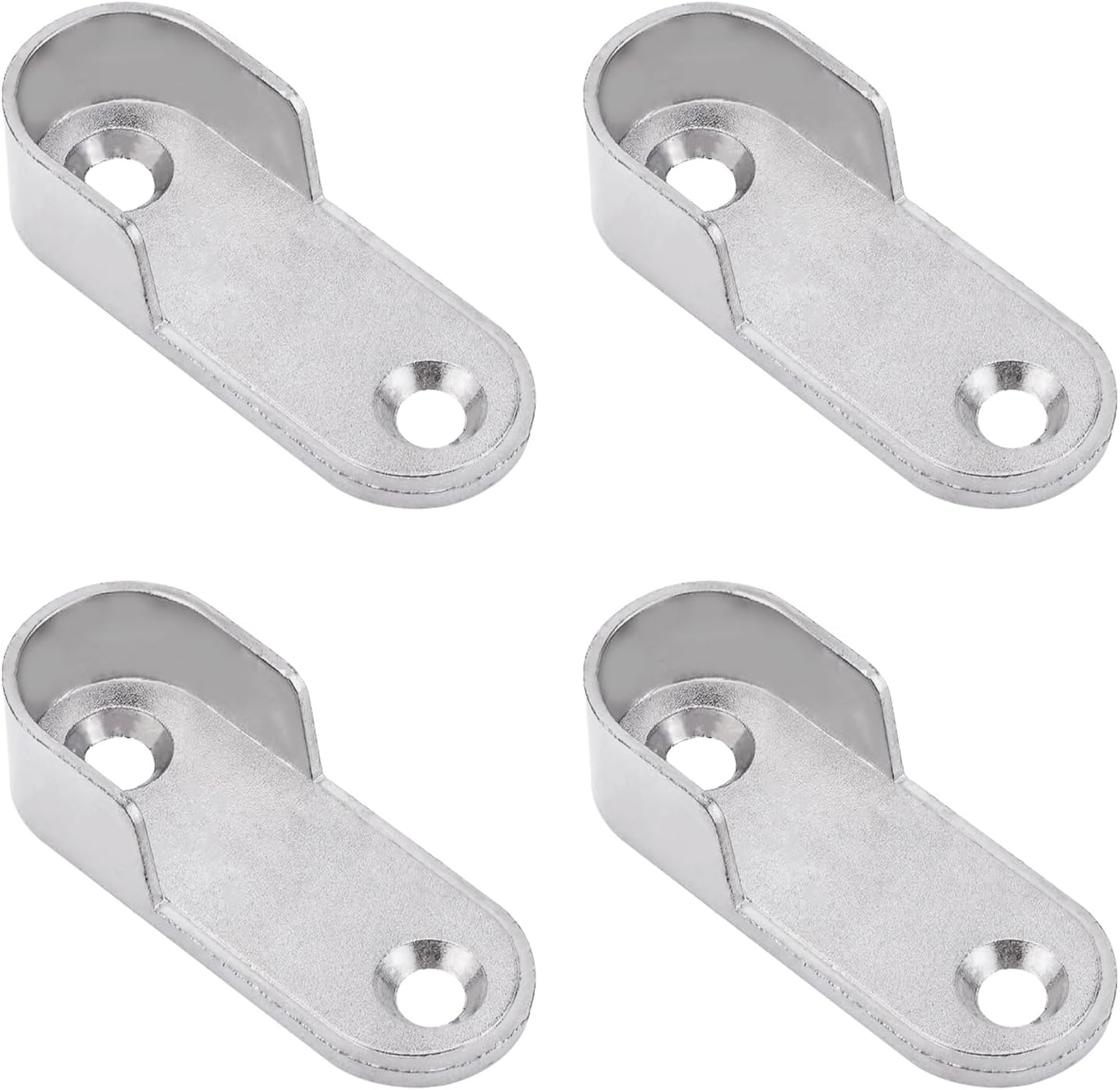 Amazon.com: Coshar 20pcs Oval Closet Rod End Supports, Wardrobe Rod ...