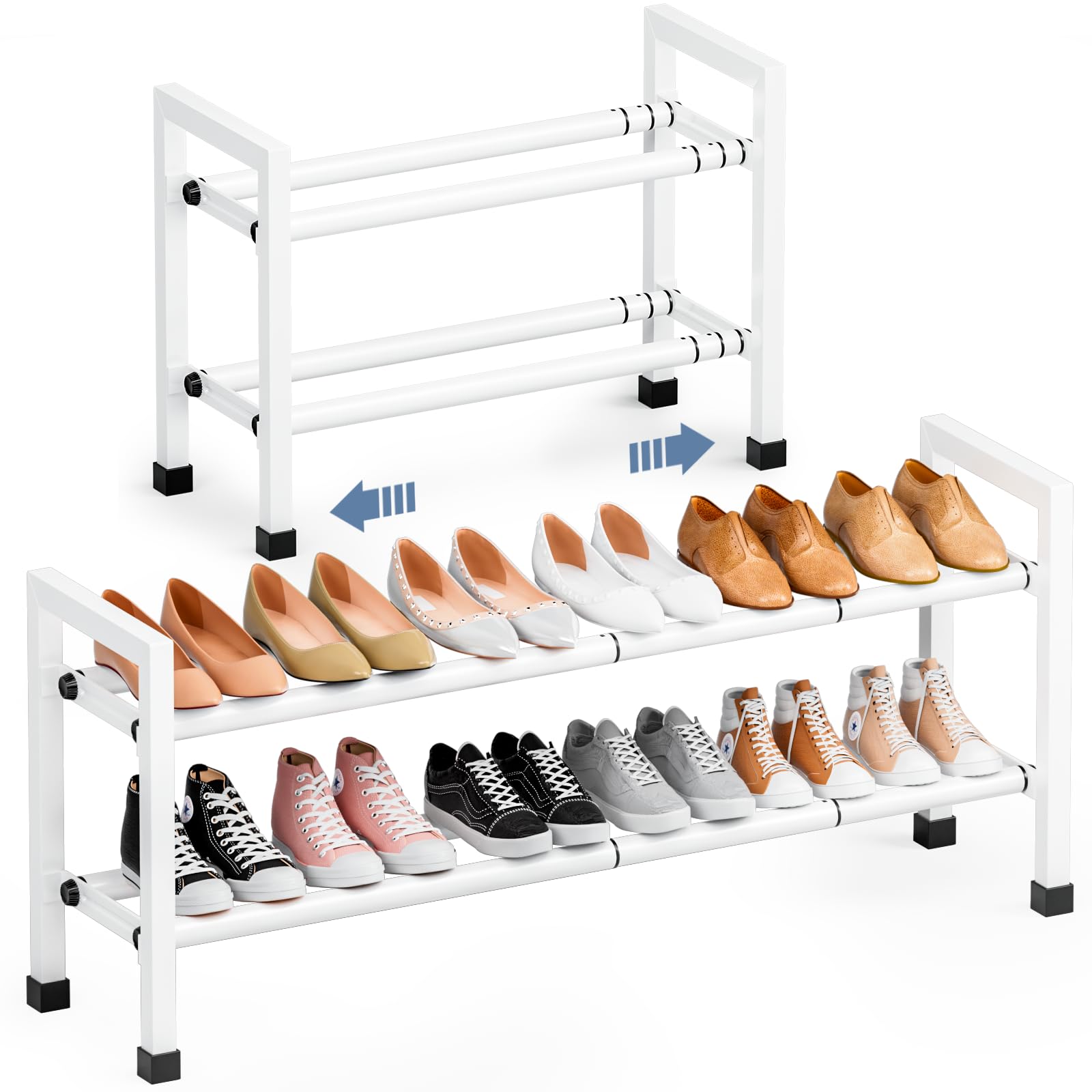 Snapklik.com : Expandable Shoe Rack, 2-Tier 19