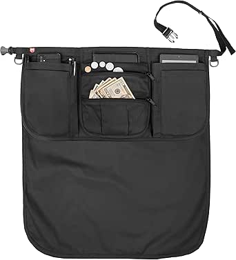 Amazon.com: Smart Apron Full Bistro 7 Pockets with Zippers & Adjustable ...