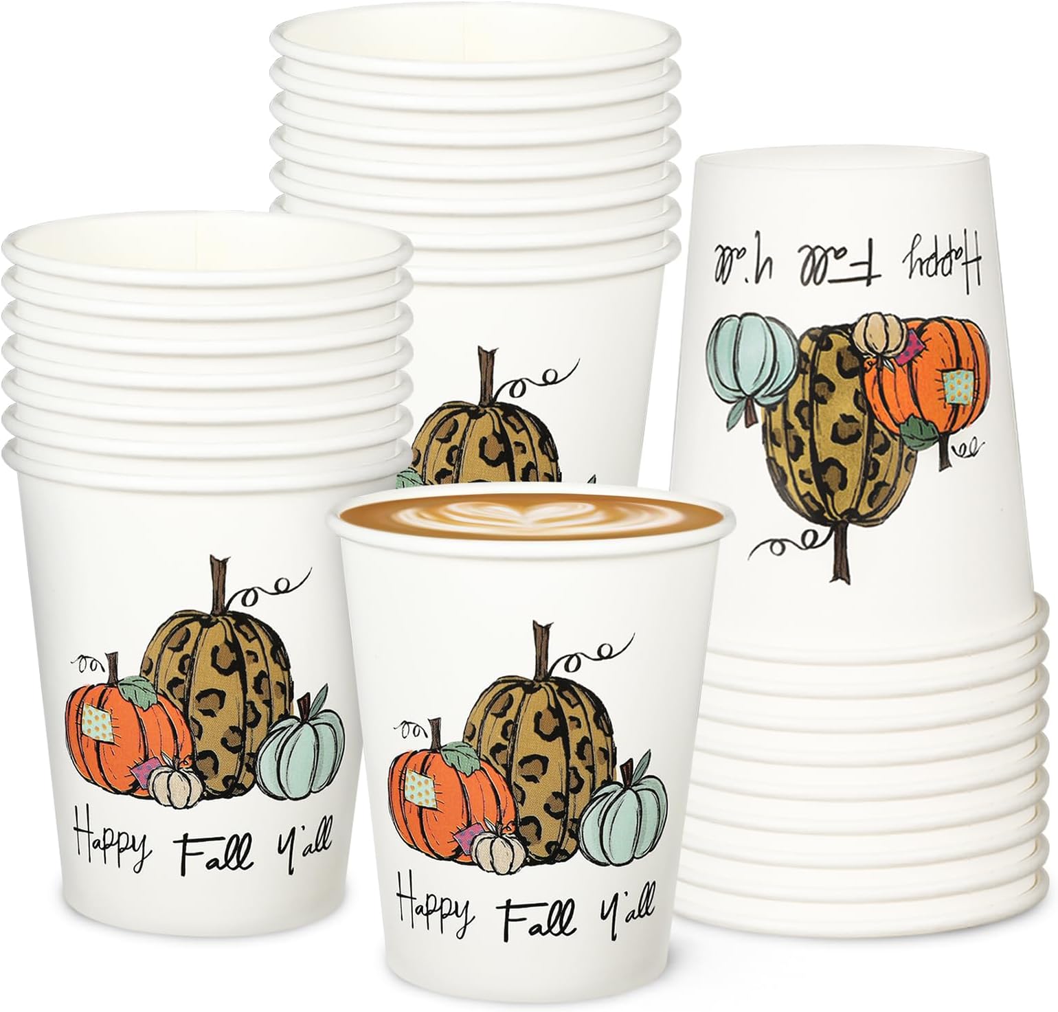 Amazon.com: JOYIN 72 Pcs Thanksgiving Disposable Plastic Cups,12 OZ ...