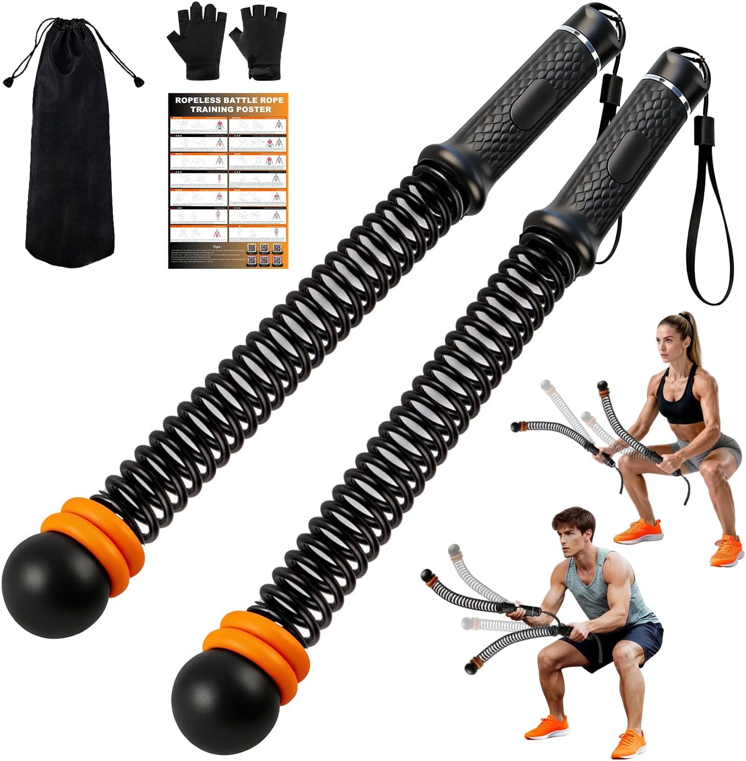Amazon.com: Portable Ropeless Battle Ropes, Adjustable Weights Cordless ...
