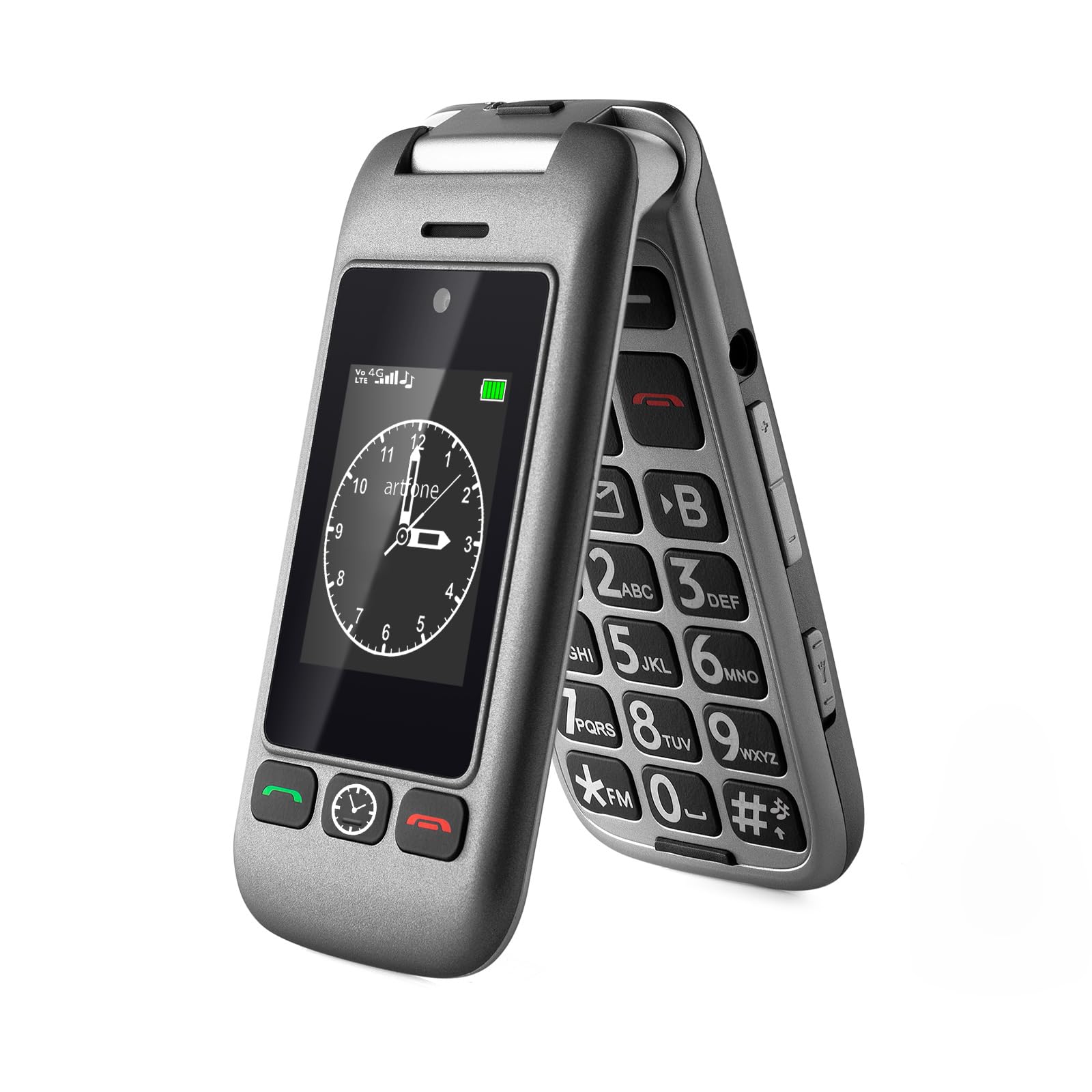 Artfone 4G SIM-Free Foldable Mobile Phone for The Elderly with SOS ...
