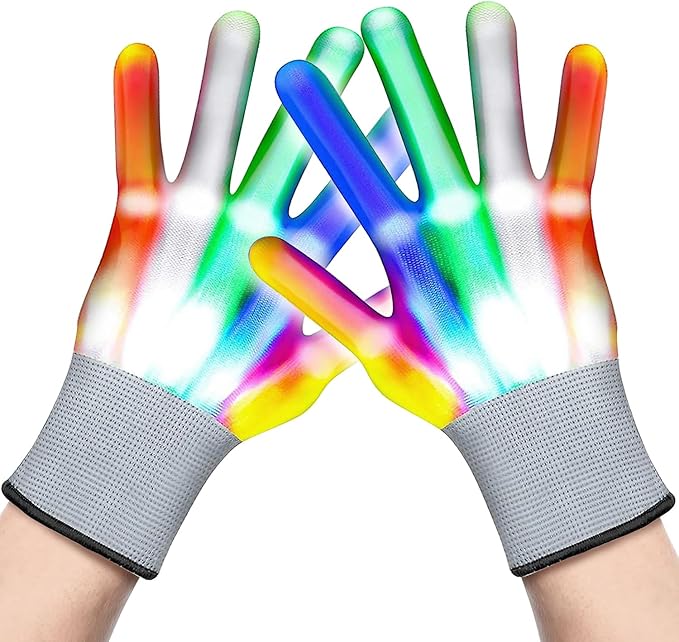Amazon.com: ArtCreativity Cool Toys LED Gloves for Kids, Light Up ...