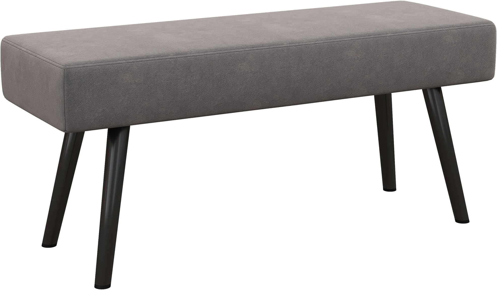 Amazon.com: HOMCOM 39" End of Bed Bench, Velvet Upholstered Entryway ...