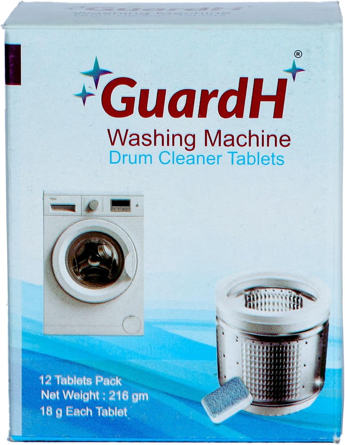 Amazon.com: GuardH Washing Machine Drum Cleaner Tablets 12 Count 216g ...
