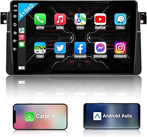 Fortdows Car Stereo with Wireless Apple CarPlay Android Auto for 1999 ...