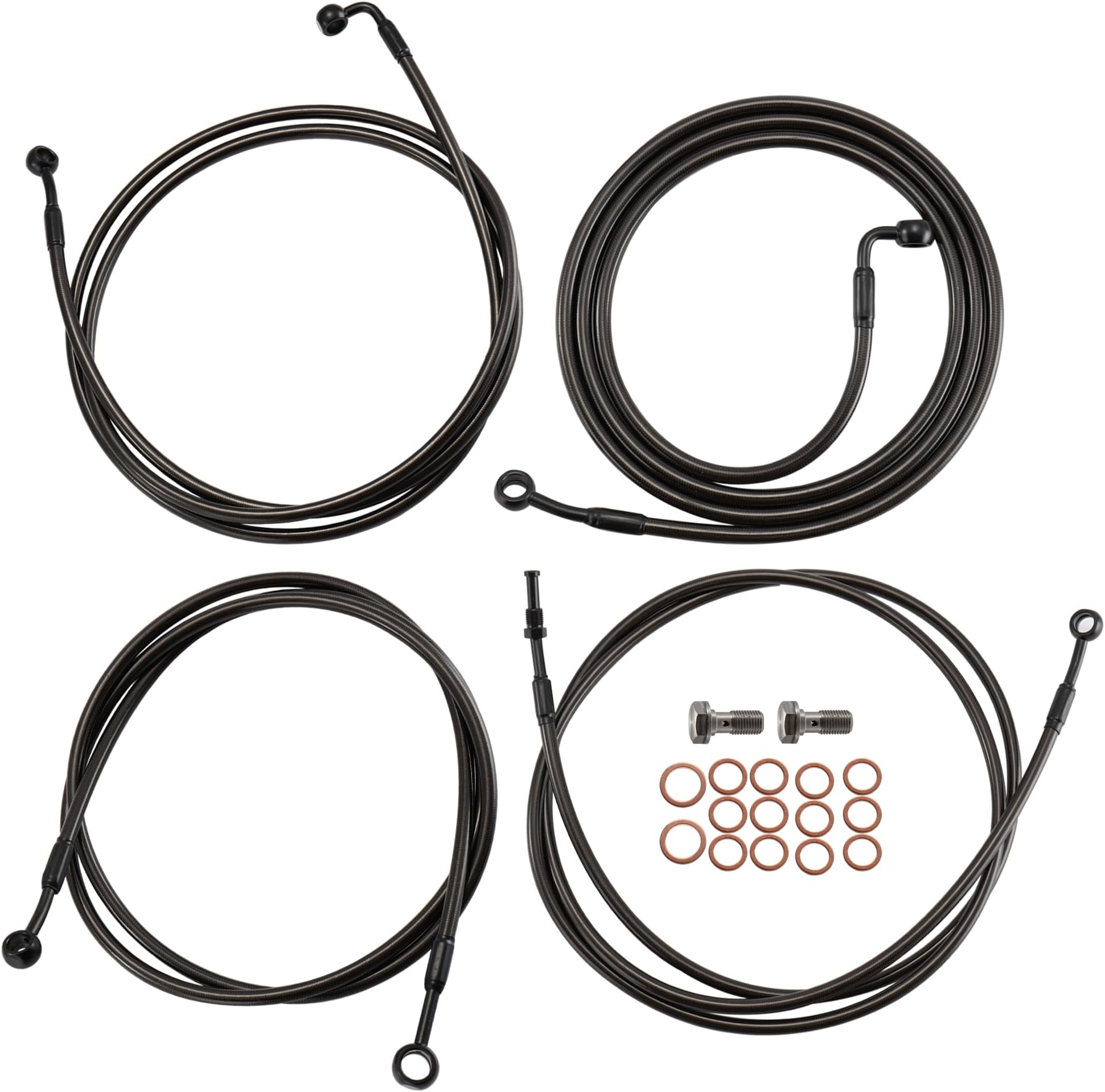 Amazon.com: Tigersgate 14" Dyna/Softail Handlebar Extended Cables Kit ...