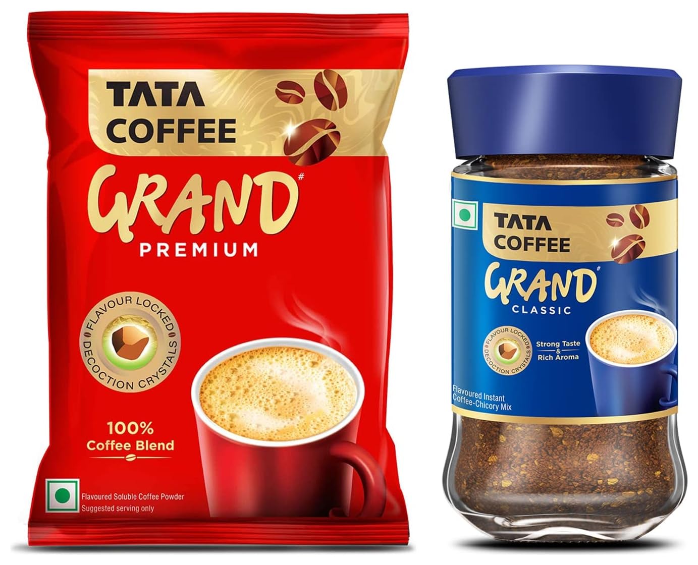 Tata Coffee Grand Premium Instant Coffee| 50G Pouch, Bag, Powder & Tata ...