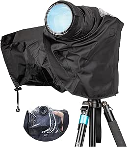 JJC Waterproof DSLR Camera Lens Rain Cover Raincoat Gear Outdoor Dust ...
