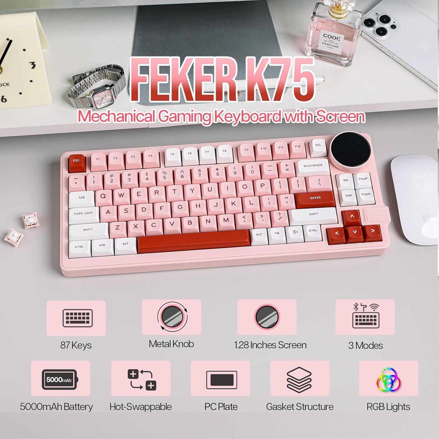 MechLands Feker K75 Lite Gasket Mechanical Keyboard User Manual