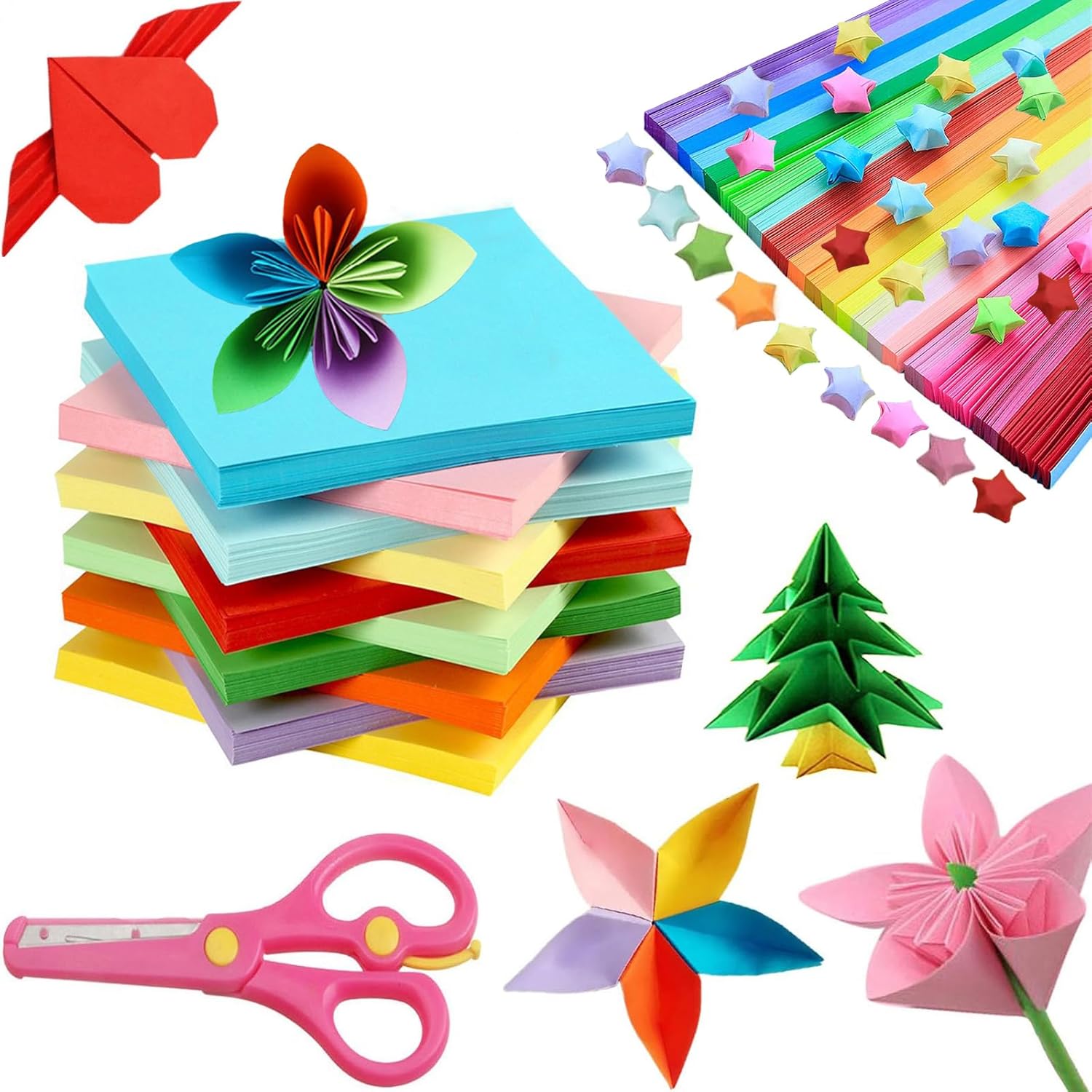 Amazon.com : Origami Paper Kit - 200 Sheets Origami Paper 8x8Inch 10 ...
