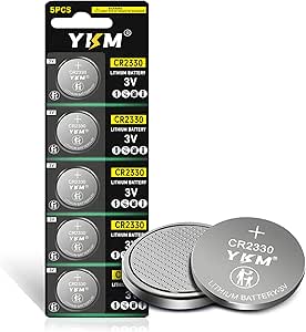 Amazon.com: YKM 5 Pack CR2330 Battery ECR2330 BR2330 CR 2330 Lithium 3V ...