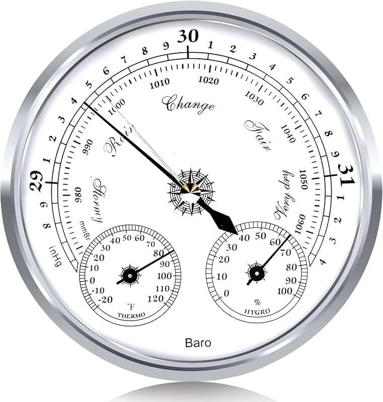 Amazon.com: Barometers - Barometers / Thermometers & Weather ...
