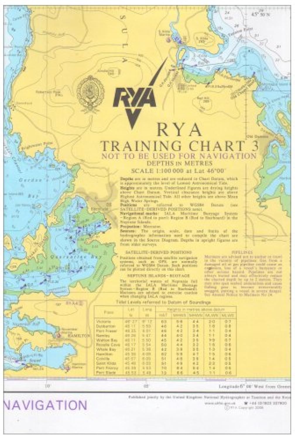 RYA Training Chart: No. 3: Amazon.co.uk: 9781906435103: Books
