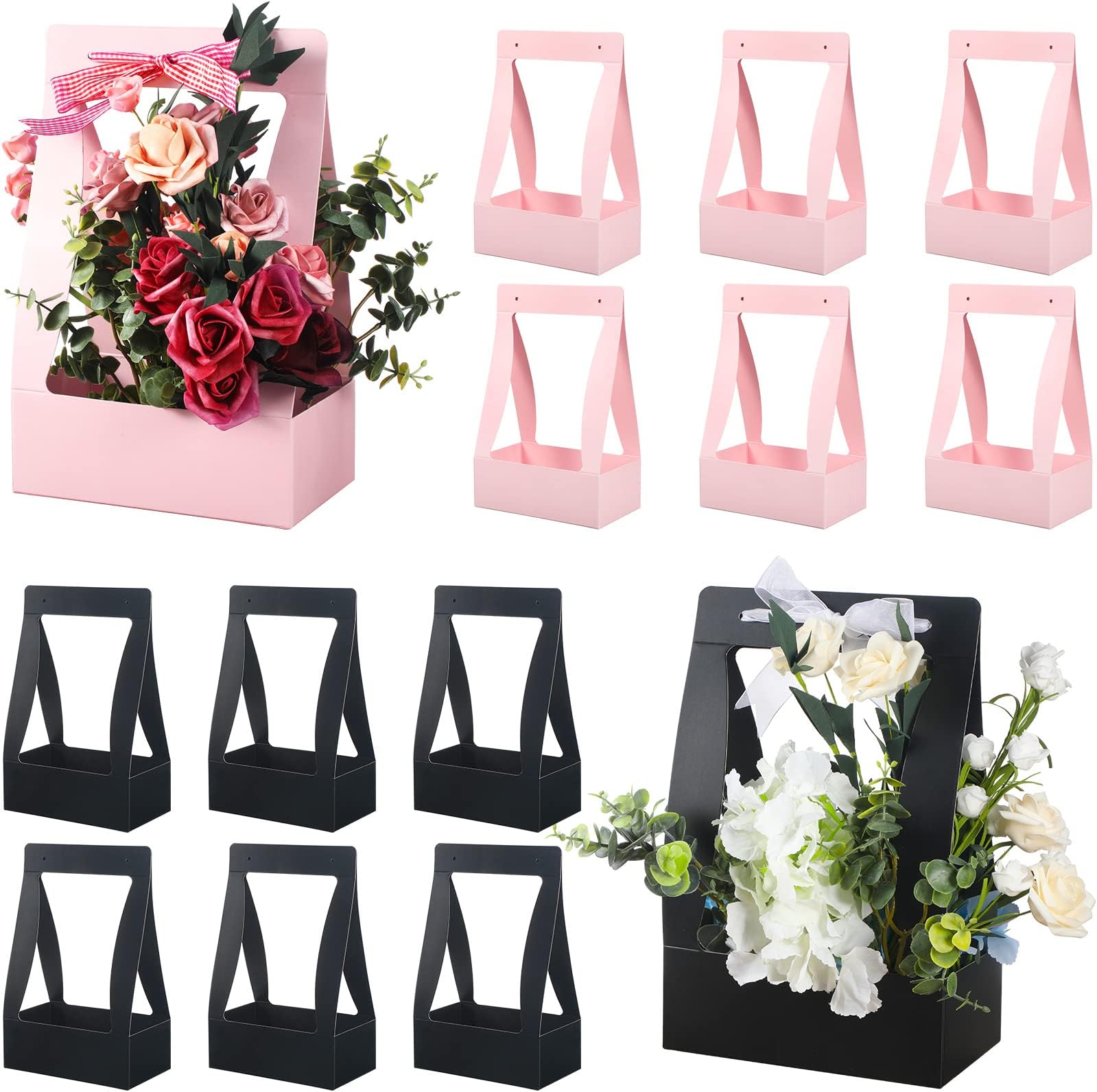 Amazon.com: Sayglossy 10 Pcs Graduation Flower Gift Bags Flower Bouquet ...